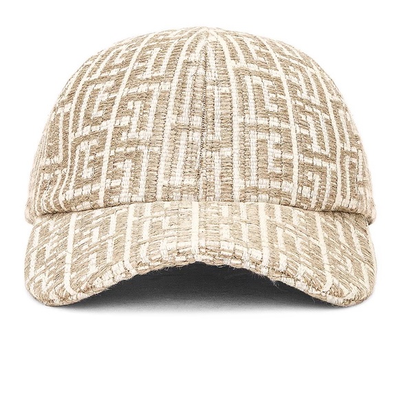 Balmain | Accessories | Balmain Monogram Raffia Cap | Poshmark